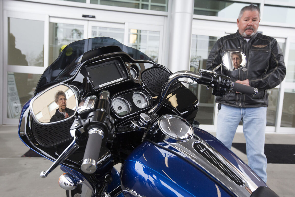 Sister Stephanie pauses to bless motorcycle during area visit | News ...